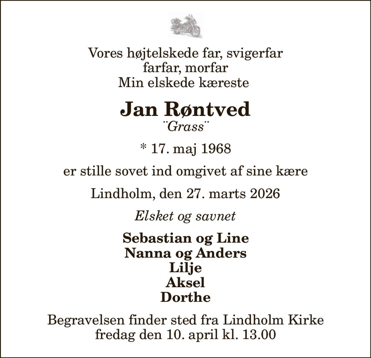 Jan Røntved | Danmarks største medie for mindesider og dødsannoncer