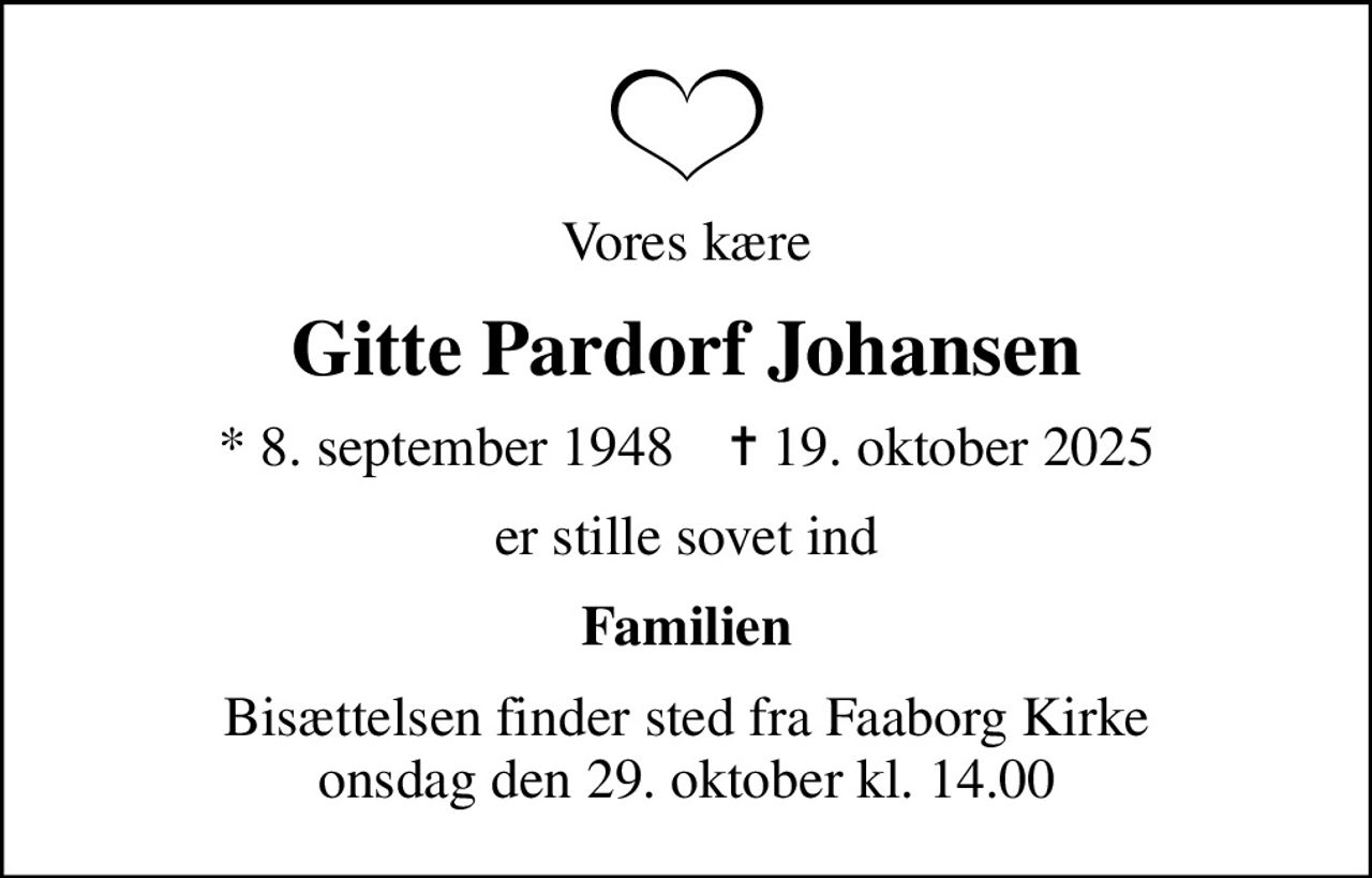 Birgitte Johansen | Danmarks største medie for mindesider og dødsannoncer
