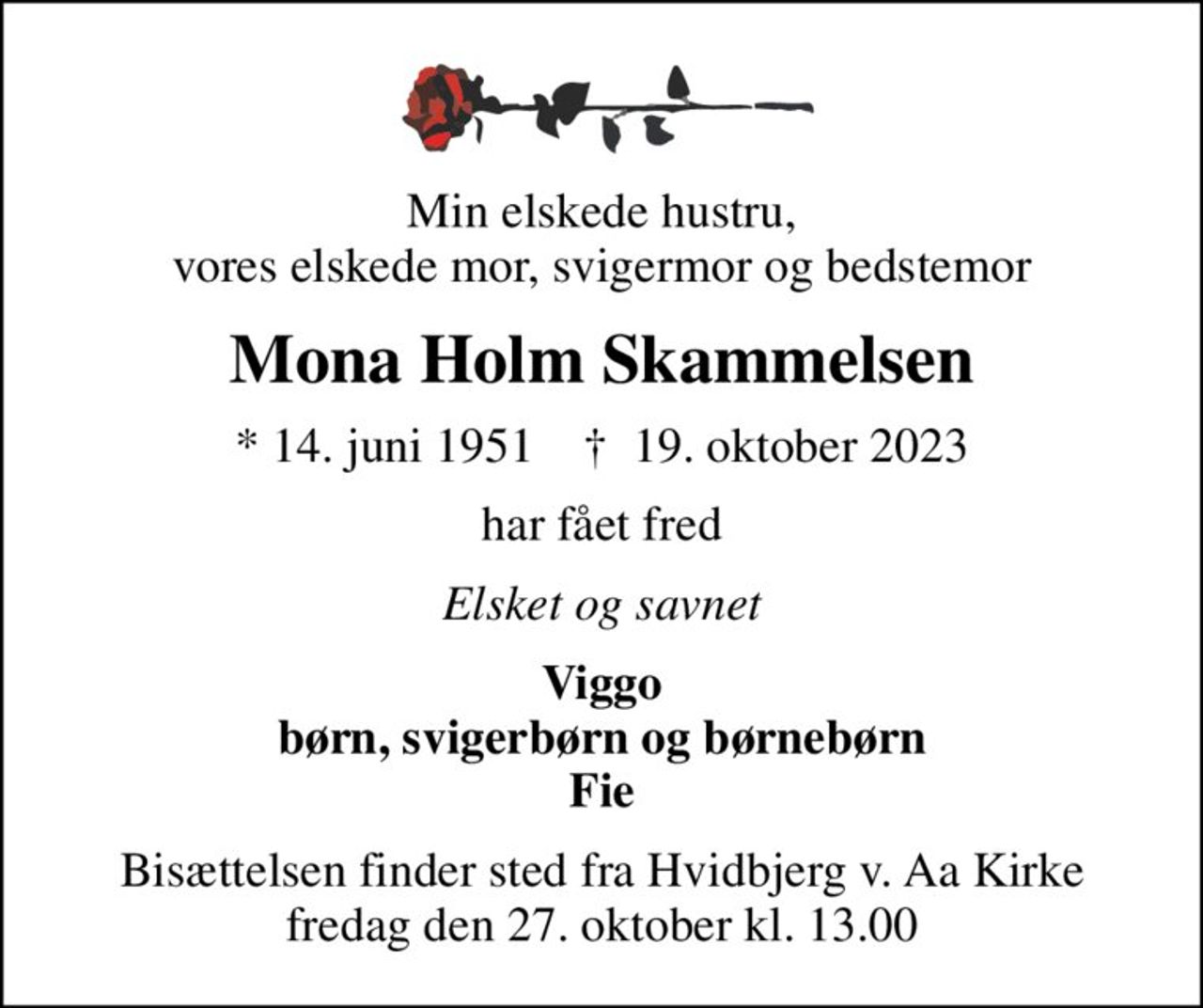 Mona Holm Skammelsen | Danmarks største medie for mindesider og ...