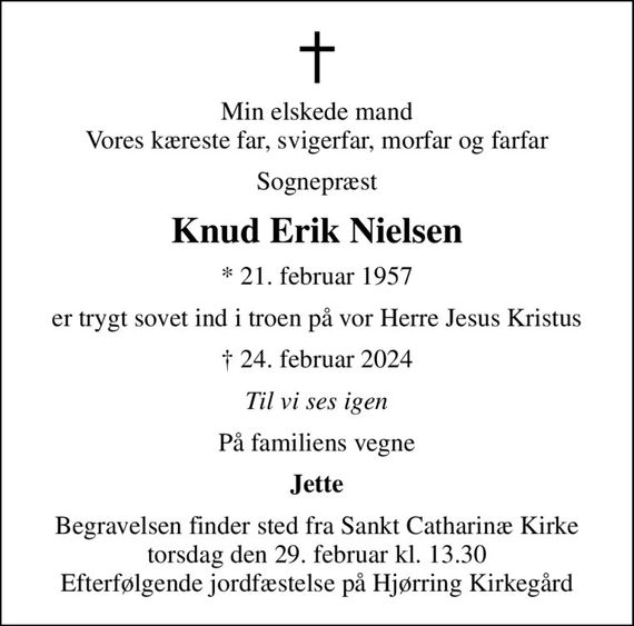 Knud Erik Nielsen | Dødsannoncer i Danmark