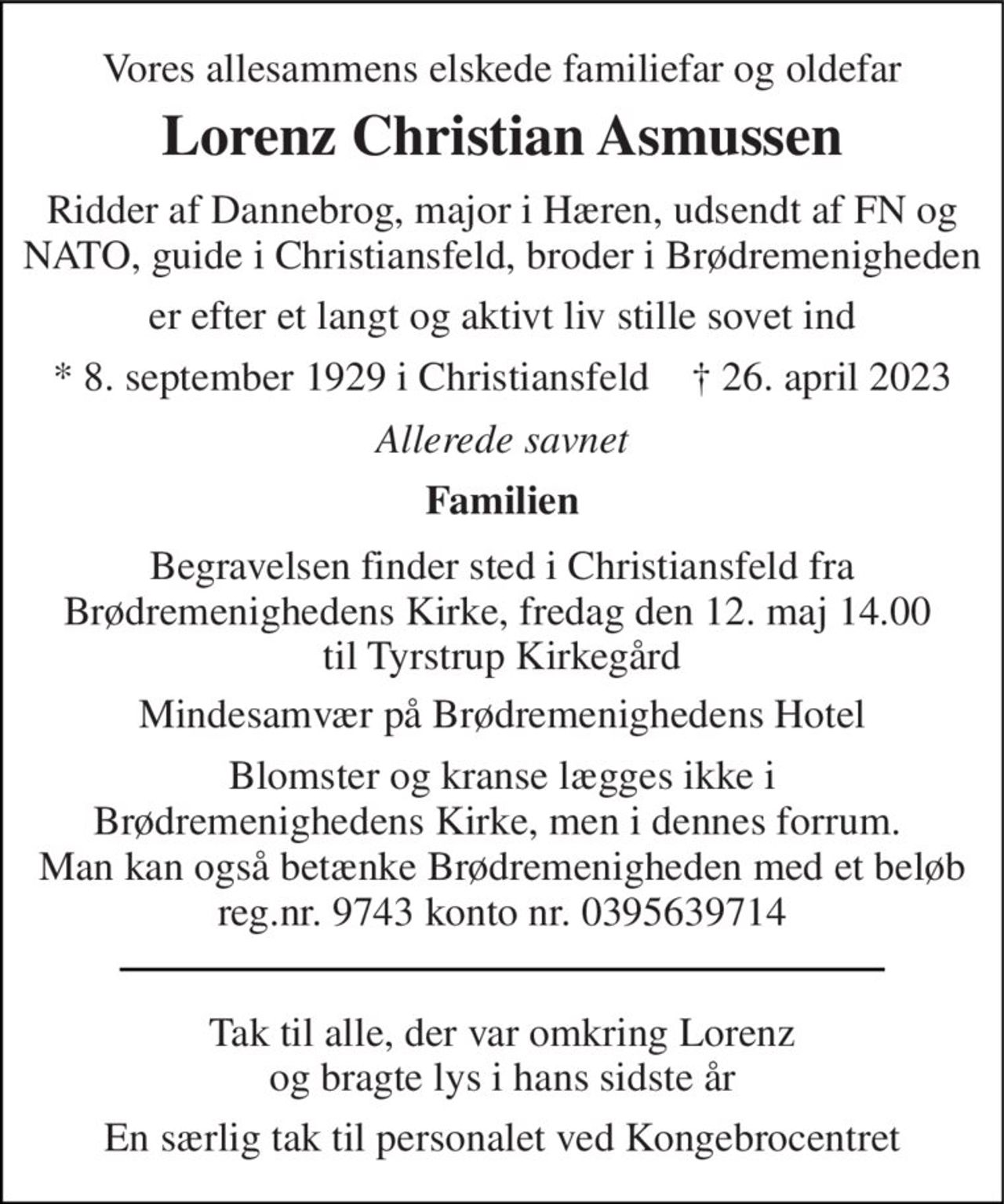 Lorenz Christian Asmussen | Danmarks største medie for mindesider og ...