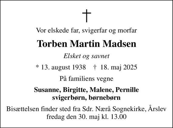 Torben Martin Madsen | Dødsannoncer i Danmark