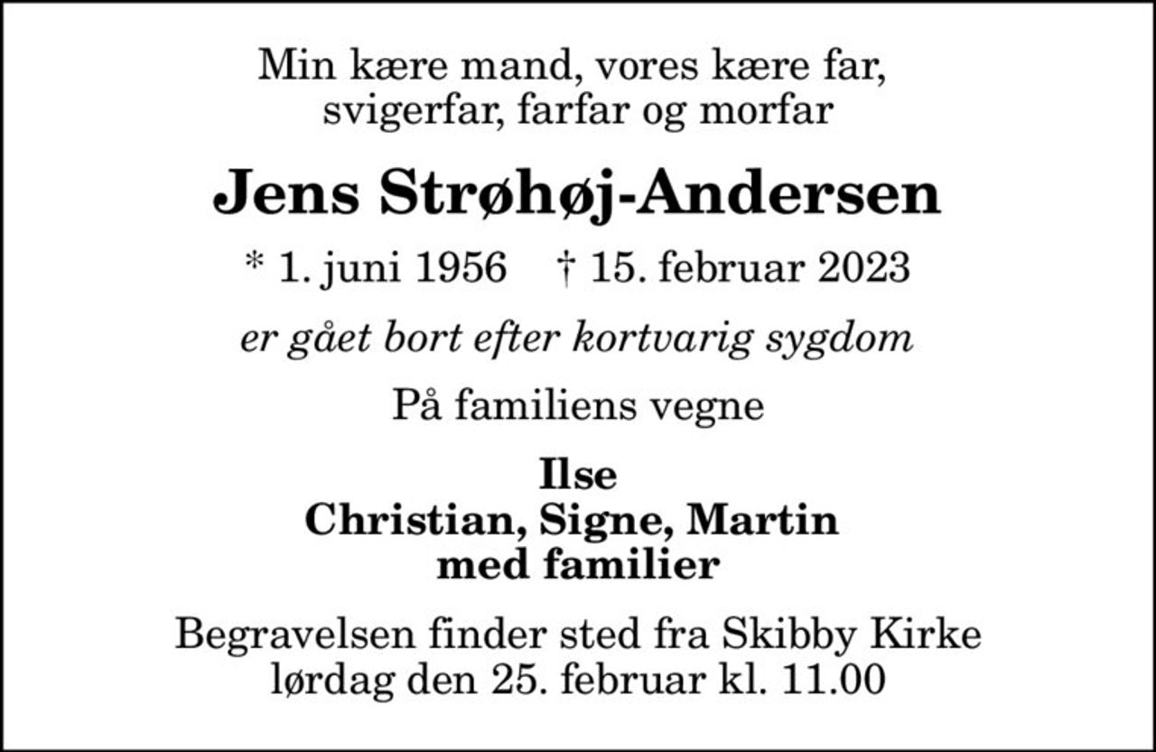 Jens Strøhøj-Andersen | Danmarks største medie for mindesider og ...