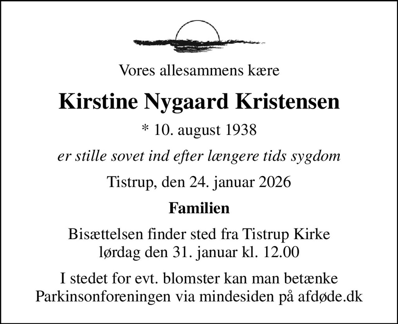 Kirstine Nygaard Kristensen | Danmarks største medie for mindesider og ...