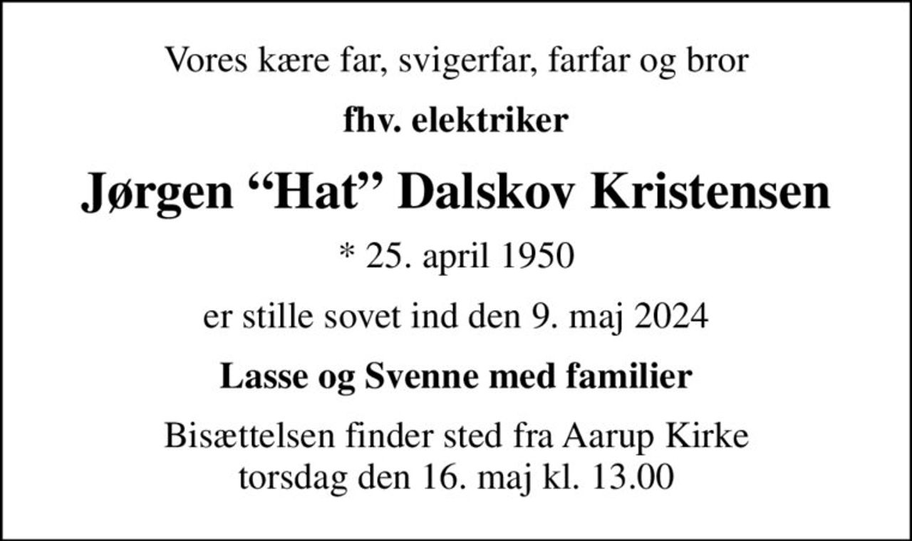 Jørgen Dalskov Kristensen | Danmarks største medie for mindesider og ...