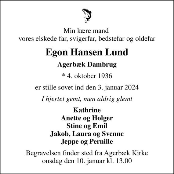 Egon Hansen Lund | Dødsannoncer i Danmark