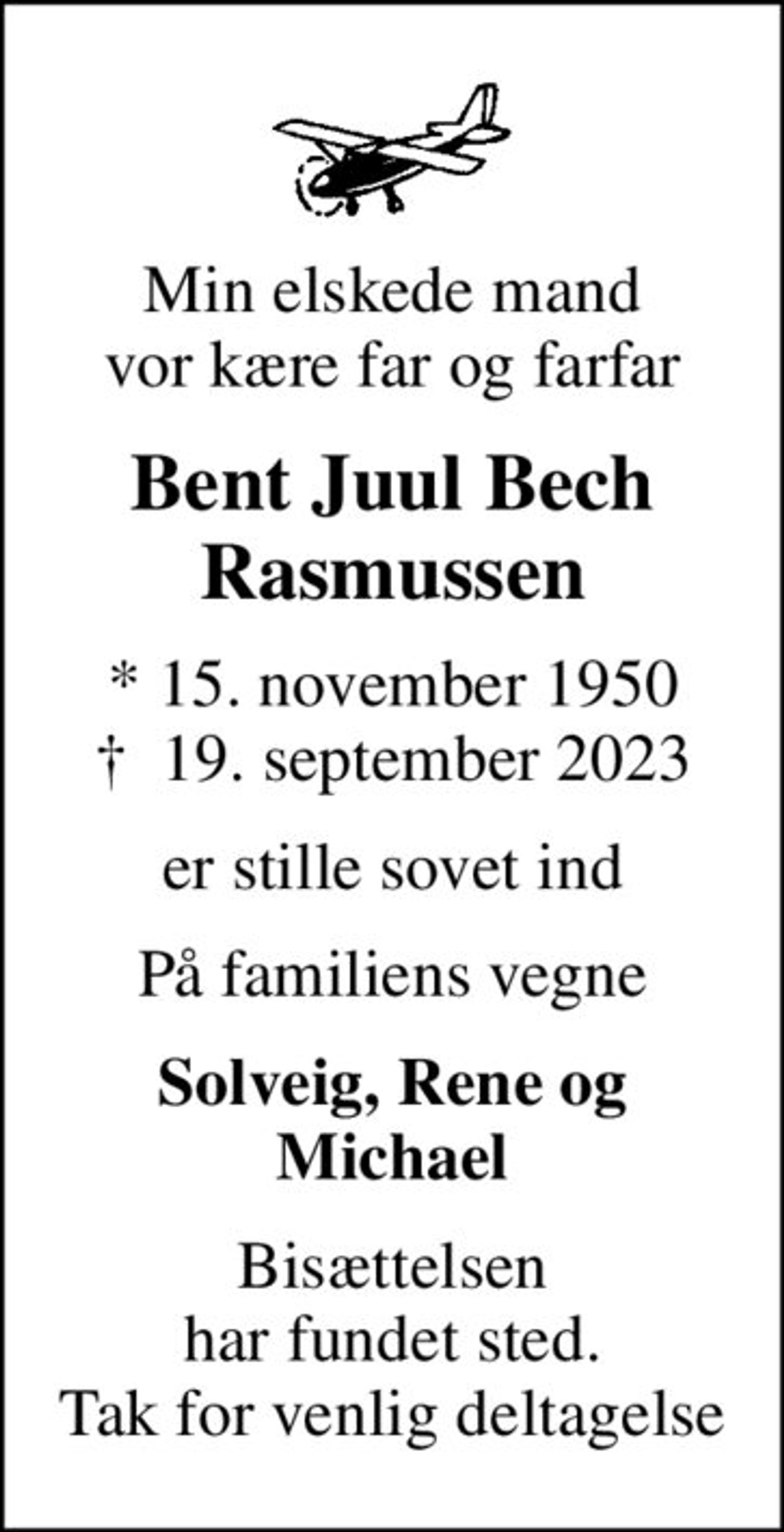 Bent Juul Bech Rasmussen | Danmarks største medie for mindesider og ...