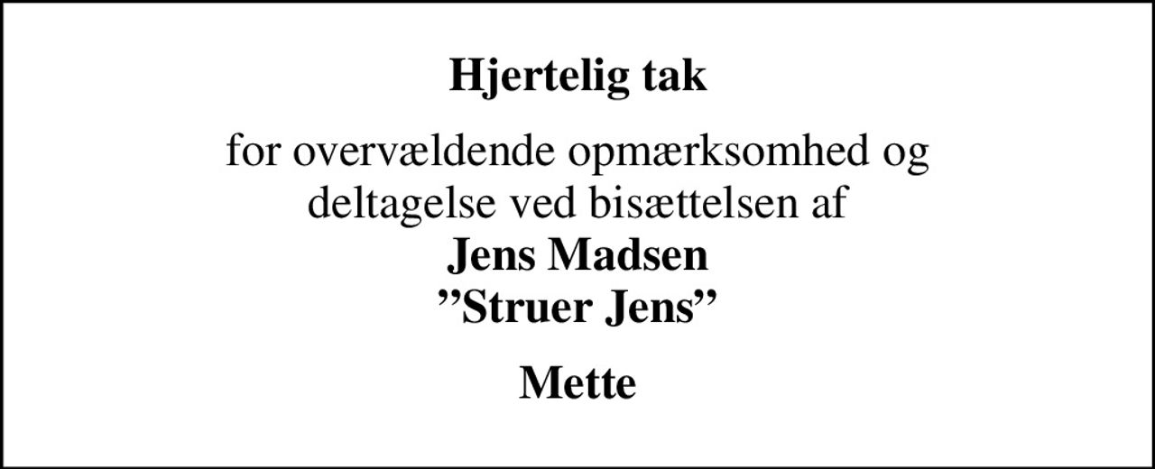 Jens Kristian Kongsgård Madsen | Dødsannoncer i Danmark