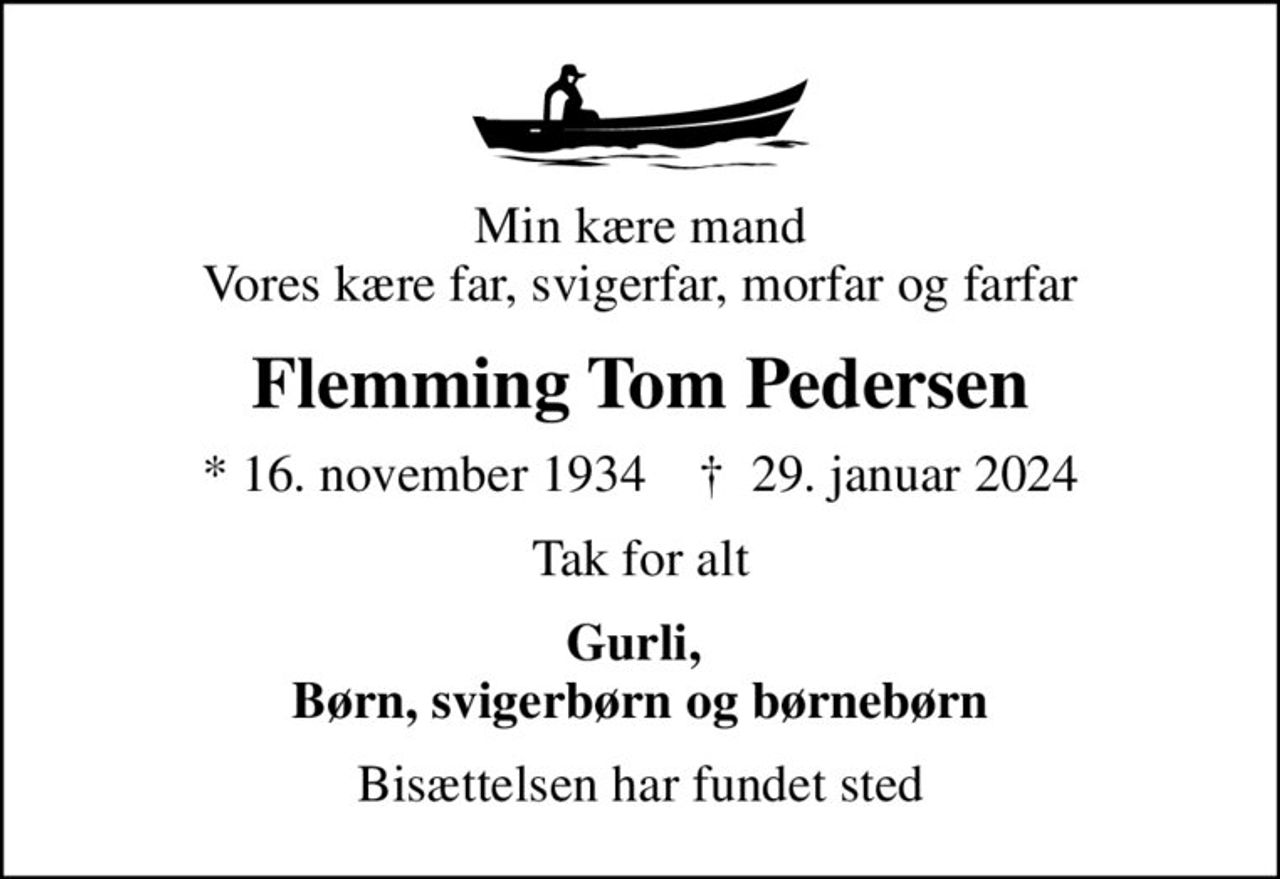Flemming Tom Pedersen | Danmarks største medie for mindesider og ...