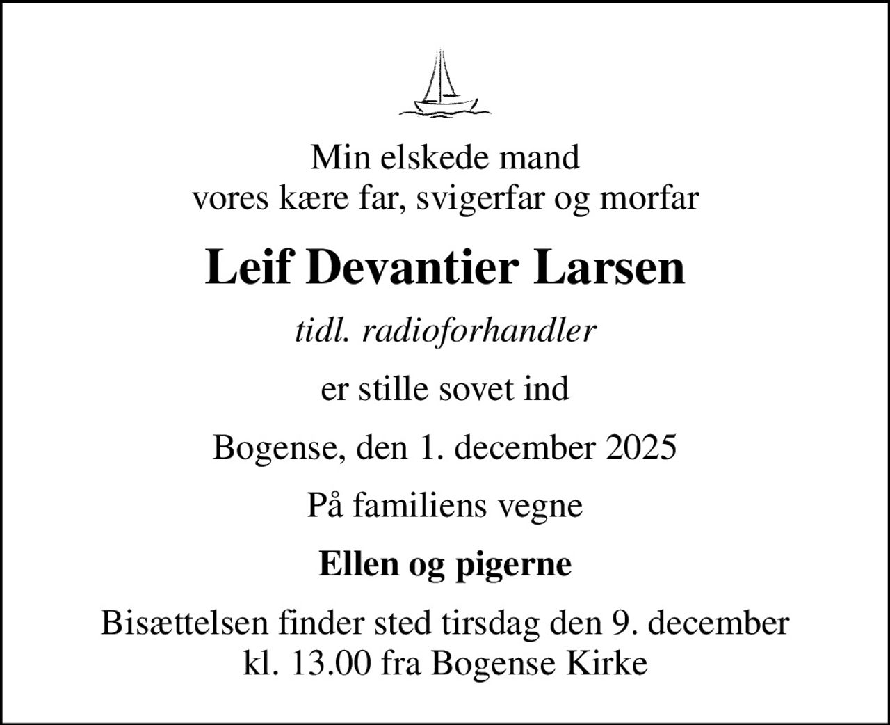 Leif Devantier Larsen | Danmarks største medie for mindesider og ...