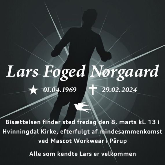Lars Foged Nørgaard | Dødsannoncer i Danmark