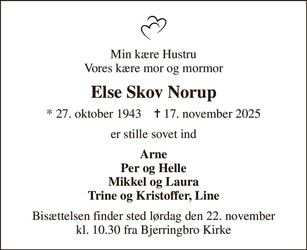 Else Skov Norup | Danmarks største medie for mindesider og dødsannoncer