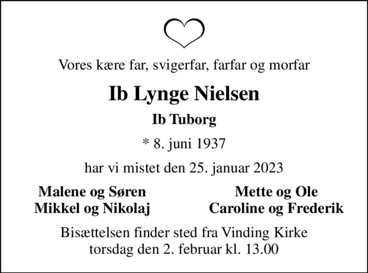 Ib Lynge Nielsen | Dødsannoncer i Danmark