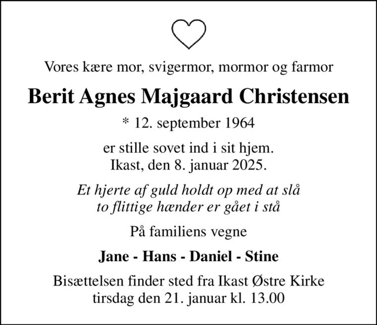 Berit Agnes Majgaard Christensen | Danmarks største medie for ...