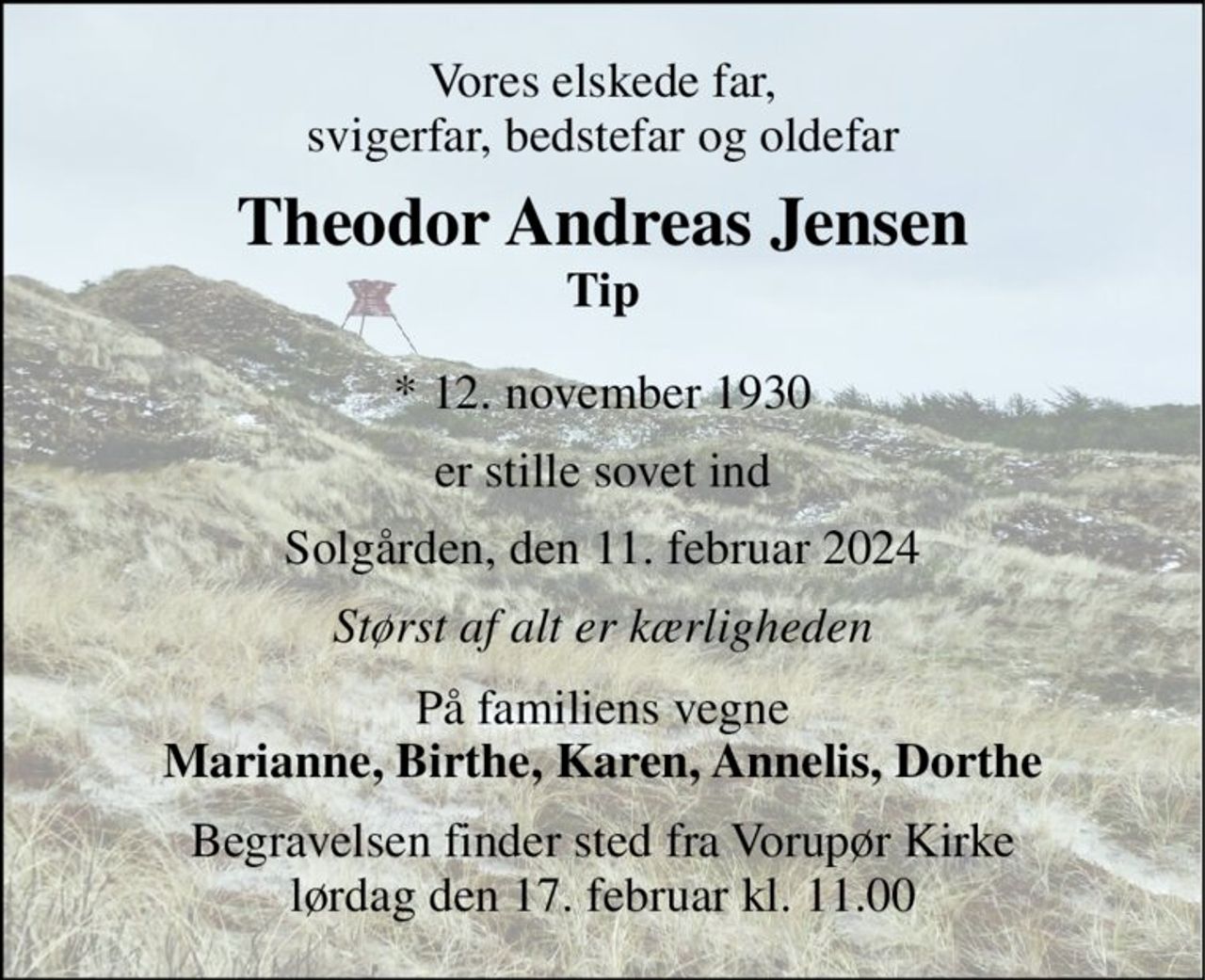 Theodor Andreas Jensen | Danmarks største medie for mindesider og ...