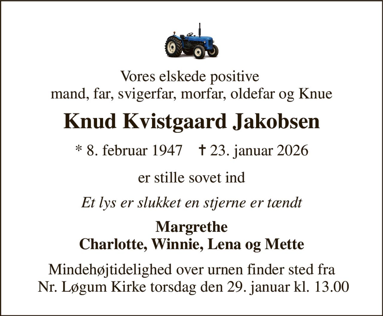 Knud Kvistgaard Jakobsen | Danmarks største medie for mindesider og ...
