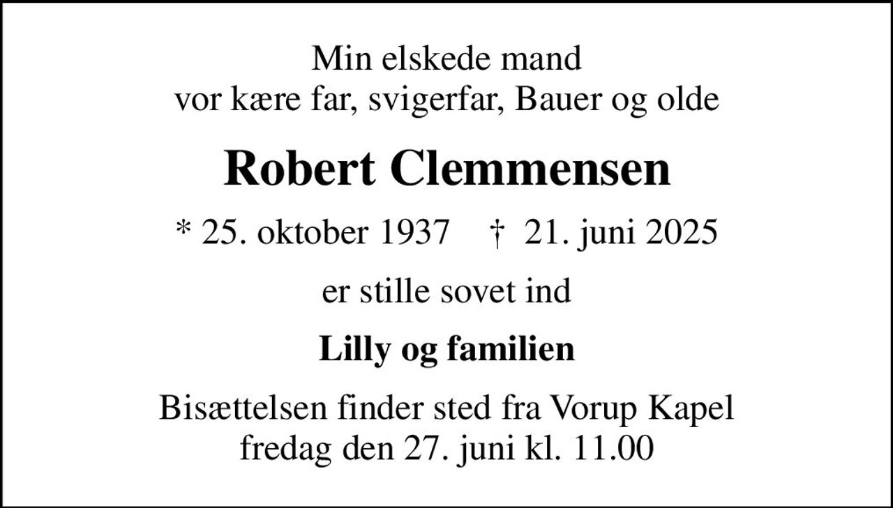 Peter Robert Clemmensen | Danmarks største medie for mindesider og ...