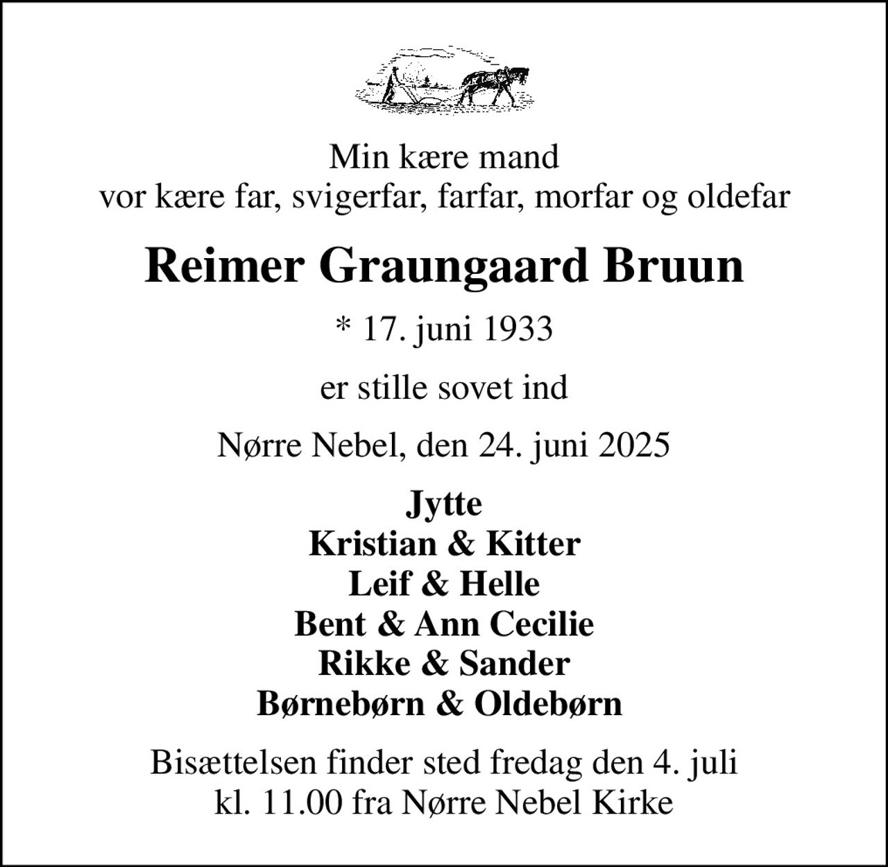 Reimer Graungaard Bruun | Danmarks største medie for mindesider og ...