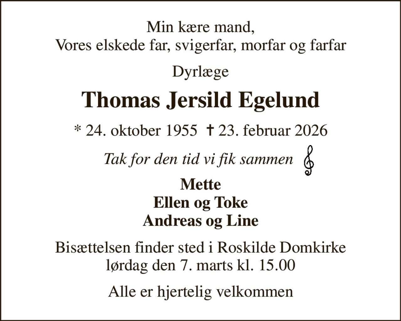 Thomas Jersild Egelund | Danmarks største medie for mindesider og ...