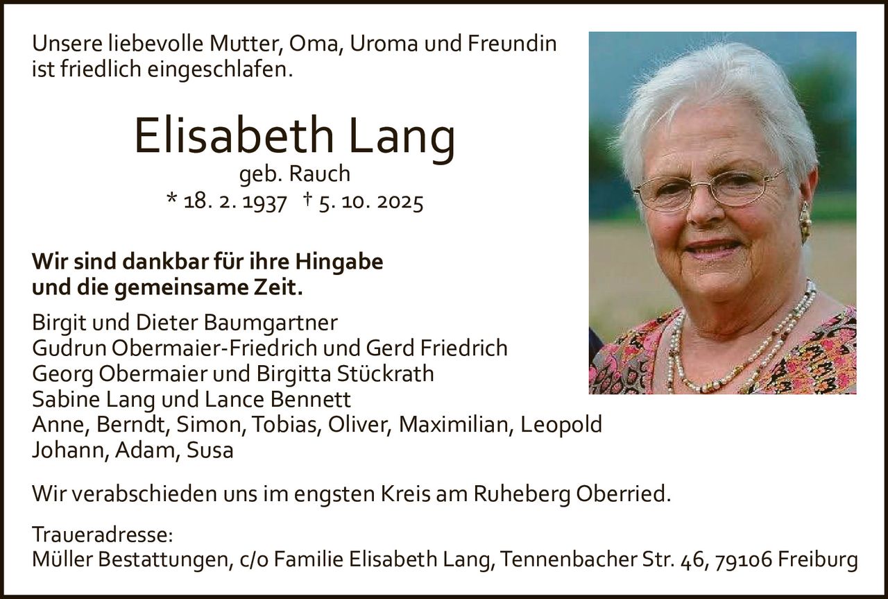 Tochter Von Elisabeth Lanznull